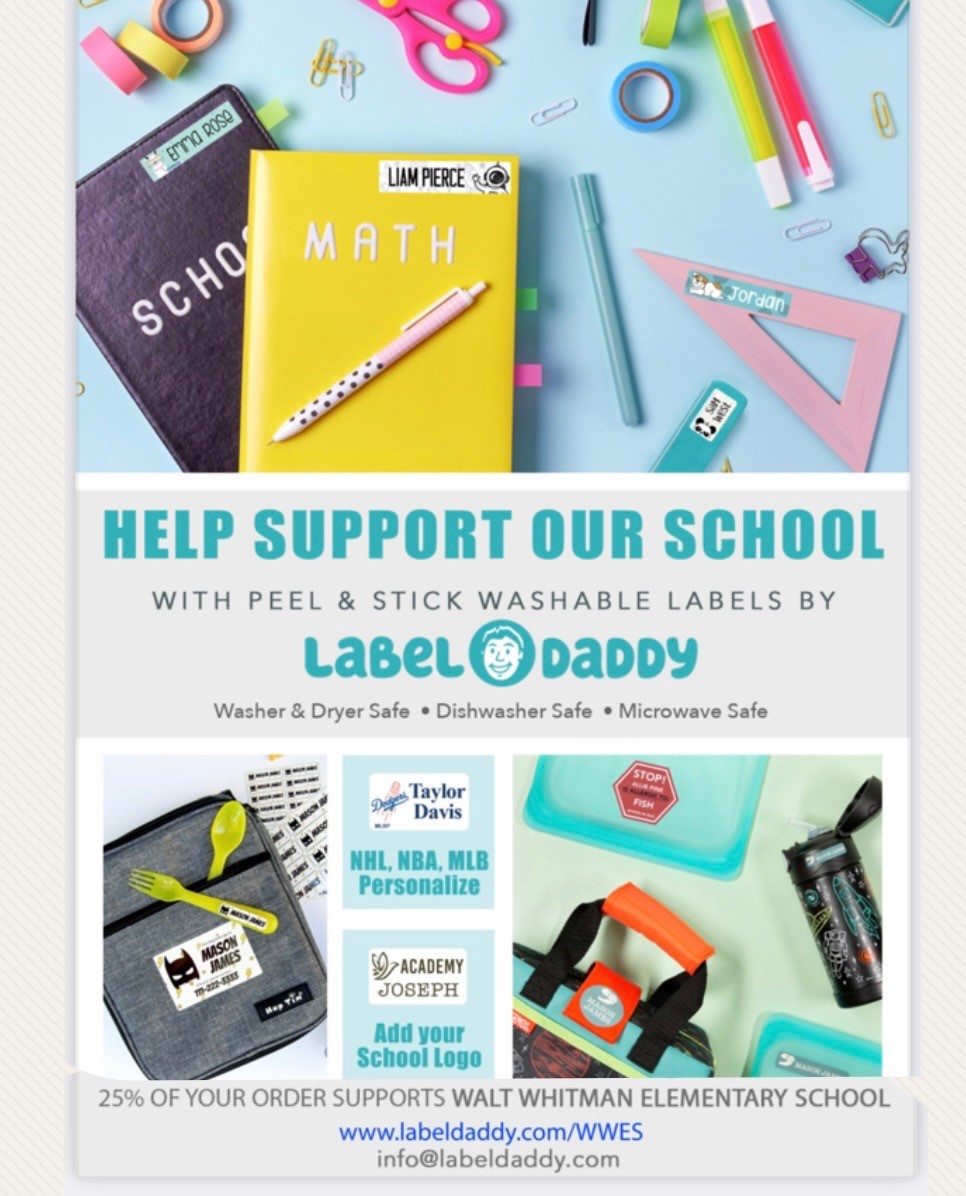 Label Daddy Fundraiser – Walt Whitman PTA